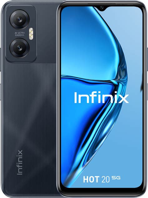 INFINIX Hot 20 4 128GB 5G 6 6 120Hz Czarny X666B Smartfon Niskie