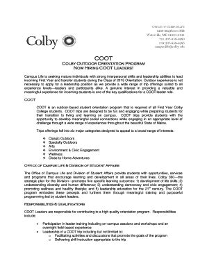 Coot Colby Fill Online Printable Fillable Blank Pdffiller