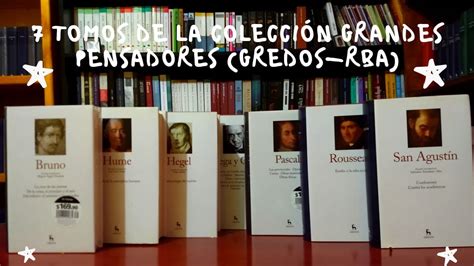 Book Haul 7 Libros Gredos RBA Grandes Pensadores YouTube