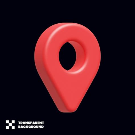 Pin mapa ubicación icono 3d Archivo PSD Premium