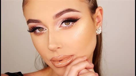 GLITTER GLAM MAKEUP TUTORIAL YouTube