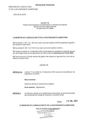Calaméo 20230725 Arr Calam Secheresse 2022 Pr Compl Semences