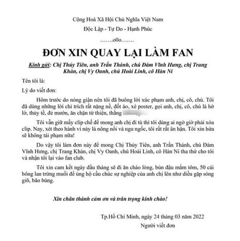 Trấn Thành Hoài Linh Thủy Tiên nhận đơn xin quay lại làm fan CĐM sau