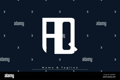 Alphabet Letters Initials Monogram Logo AQ QA Stock Vector Image Art