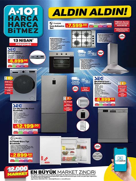 HAFTALIK MARKET AFİŞİ A101 AKTÜEL KATALOG bu hafta 13 Nisan 2023 A