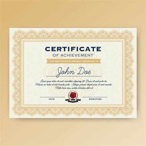 Diseño de plantilla de certificado Vector Gratis