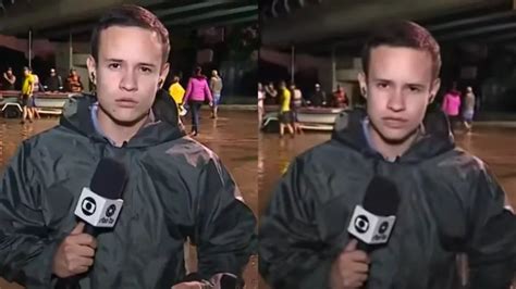 Caos Ao Vivo Rep Rter Da Globo Atacado Durante Cobertura Da Trag Dia