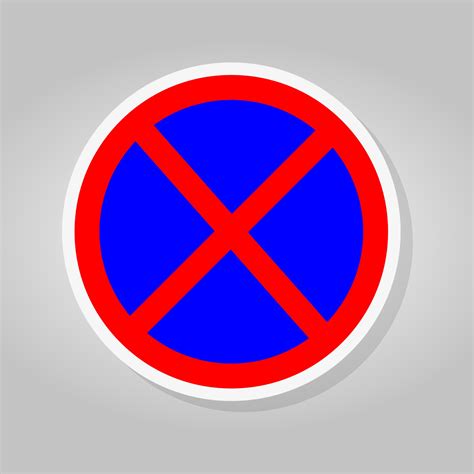 ninguna señal de tráfico para detenerse o estacionarse 2369539 Vector