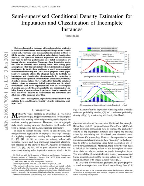pdf semi supervised conditional density estimation for imputation and classification of