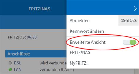 Erweiterte Ansicht Der Benutzeroberfl Che Aktivieren Fritz Box
