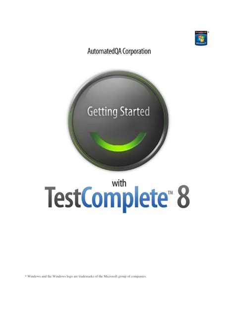 getting started with testcomplete pdf software testing scripting language