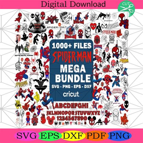 Spiderman Bundle Svg Superheros Svg Marvel Svg Avengers Svg