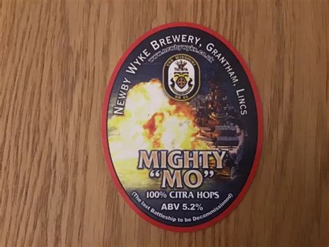RARE USS MISSOURI Mighty Mo Battleship Beer Pump Clip Nautical Newby