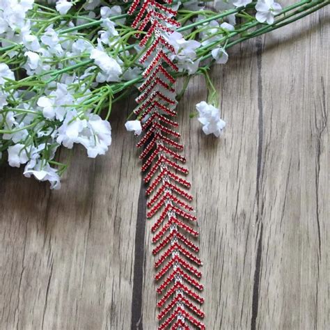 Cretsiz Kargo 5 Metre Rhinestone Trim Zinciri Gelin Inci Trim Aplike