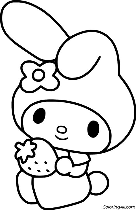 My Melody Coloring Pages ColoringAll