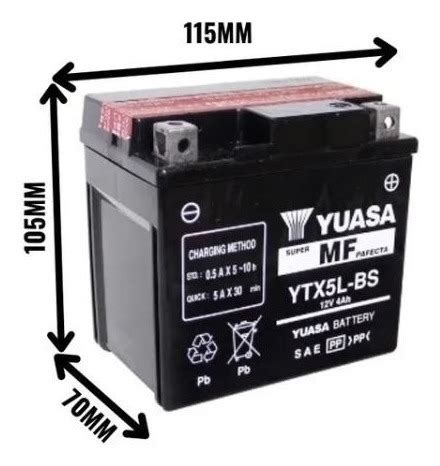 Bateria Moto Yuasa Ytx L Bs Bater A De Moto Agm V Ah Cuotas Sin