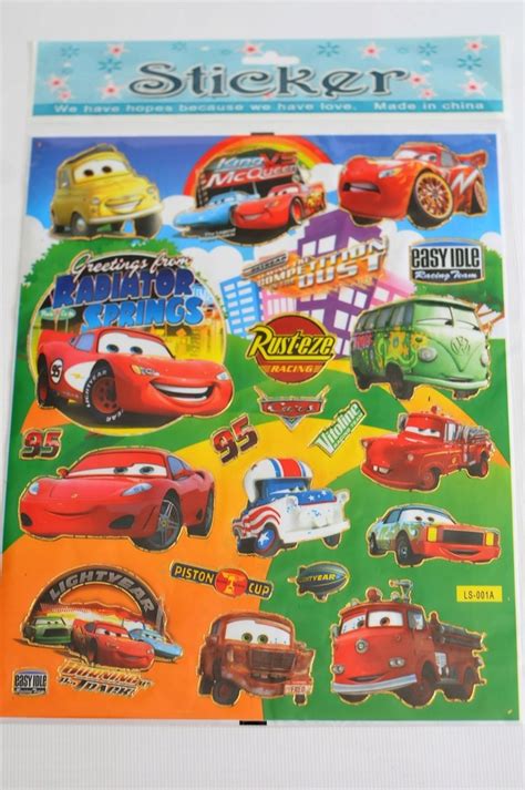 Zestaw Arkusz Naklejki Cars Zygzak Mc Queen 7507167309 Oficjalne