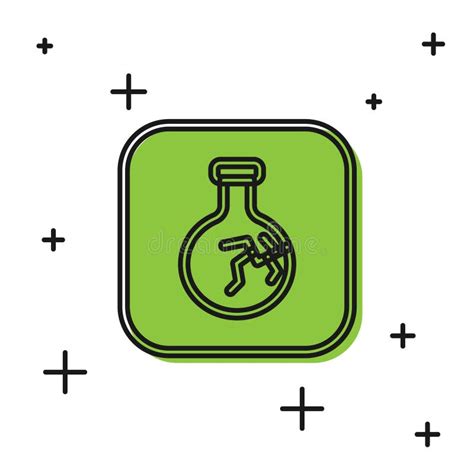 Black Cracked Test Tube And Flask Chemical Laboratory Test Icon