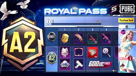 A2 Royal PASS LEAKS 1 TO 100 RP REWARDS A2 ROYAL PASS REWARD LEAKS