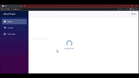 asp core blazor datagrid component 7 loading animation in blazor web application youtube