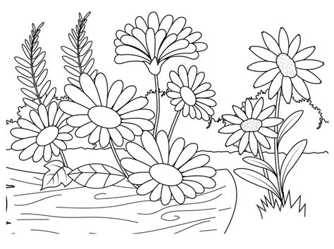 Desenhos De Jardim De Flores 8 Para Colorir E Imprimir ColorirOnline