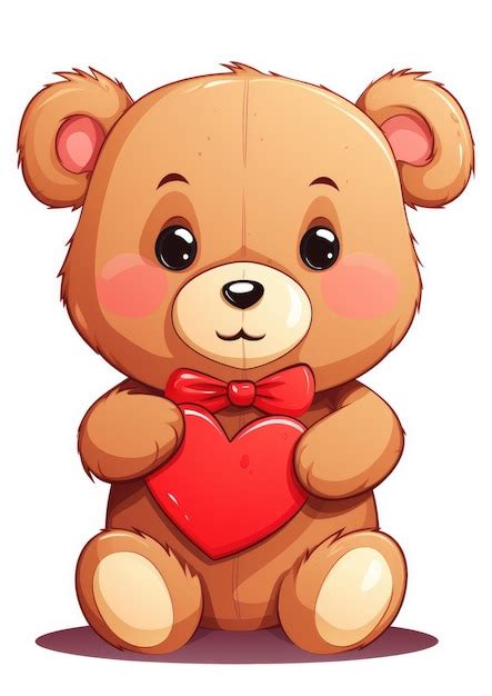Premium Photo A Cute Cartoon Teddy Bear Illustration
