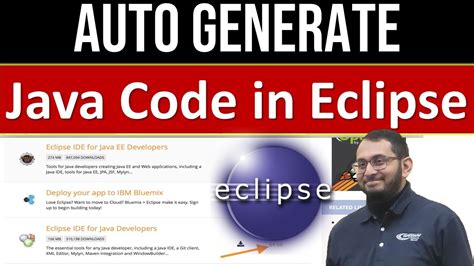 how to auto generate java class code in eclipse automate java coding in eclipse by professor