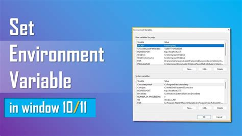 How To Set Environment Variables In Windows 10 11 YouTube