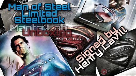 Man Of Steel Limited SteelBook Edition Manta Lab Signed By Henry