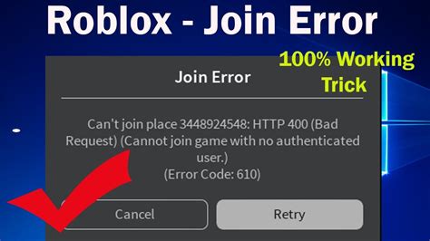 How To Fix Roblox Join Error Code