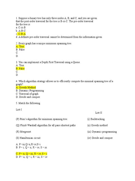 daa qb pdf combinatorics algorithms and data structures