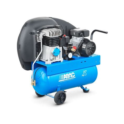 Abac Compresseur à piston lubrifié 2CV 10 bar 27L 230V Mono A29 27 CM2
