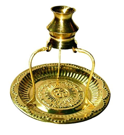 Buy S K Brass Jaldhari Shivling Stand And Abhishek Lota Kalash With