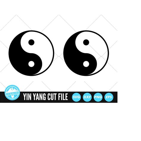 Yin And Yang SVG Files Yin Yang Cut Files Yin And Yang V Inspire