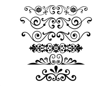 Decorative Lines Vector At Vectorified Collection Of Decorative