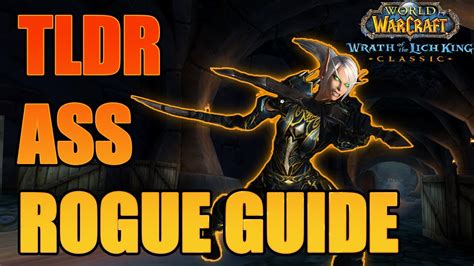 WOTLK Classic TLDR Assasination Rogue Guide Talents Glyphs