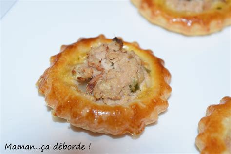 Mini feuilletés au thon et au boursin Maman ça déborde Recette