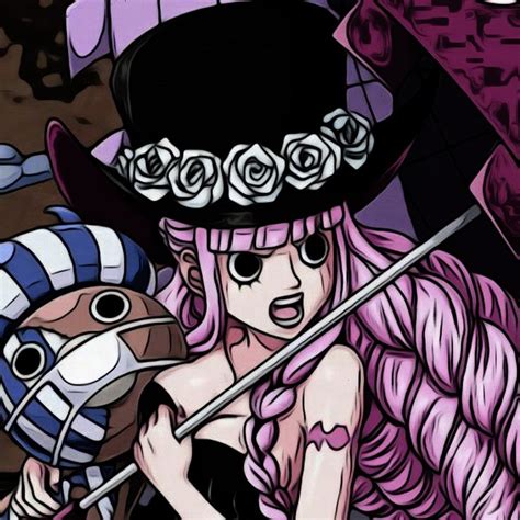 A Woman With Pink Hair Wearing A Black Hat And Holding An Umbrella In