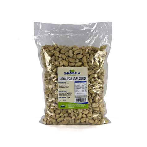 Castanha Caju S1 Natural Quebrada 1kg Shambala Naturais