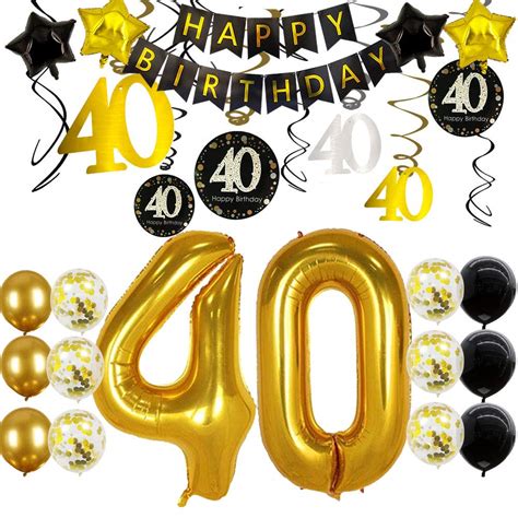 Buy 40th Birthday Decorations For Men Women 40th Birthday Party Decor