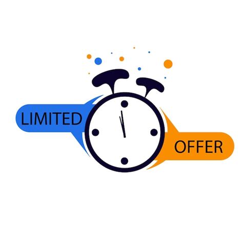 Premium Vector Limited Offer Icon With Time Countdown Super Promo