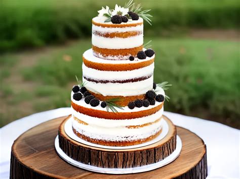Naked Cake Tendência Deliciosa para Casamentos