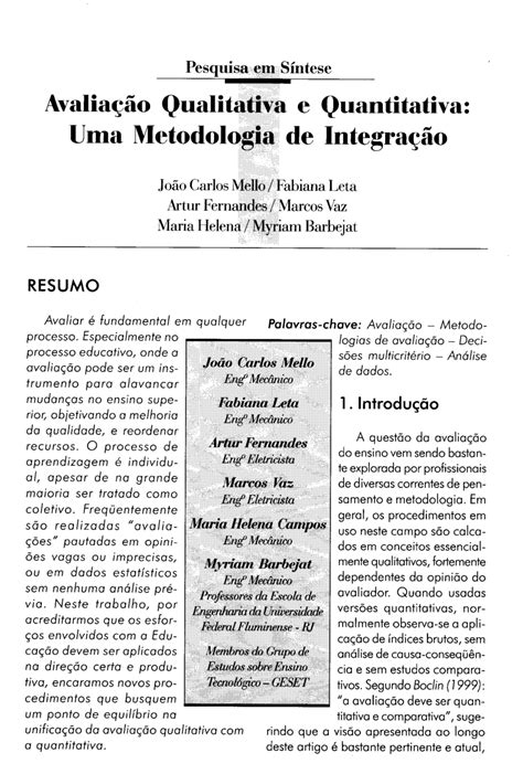 pdf qualitative and quantitative evaluation an integration methodology