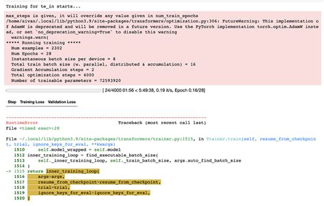 Trainer RuntimeError The Size Of Tensor A 462 Must Match The Size Of
