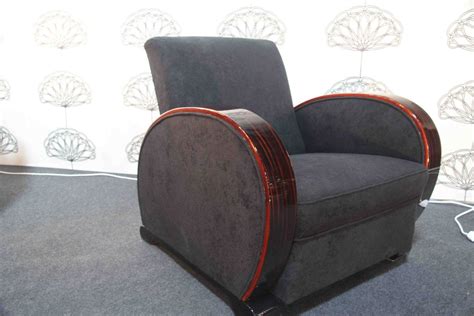 Proantic Paire De Fauteuils Club Art Deco En B Ne De Macassar