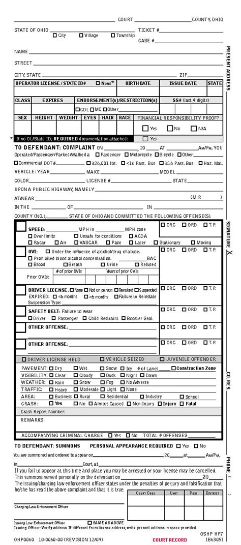6 Best Images Of Blank Ticket Template Printable Free Police With