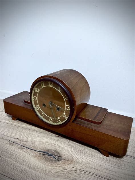 Zegar Kominkowy Drewniany Metron PRL Vintage REZERWACJA Legnica OLX Pl