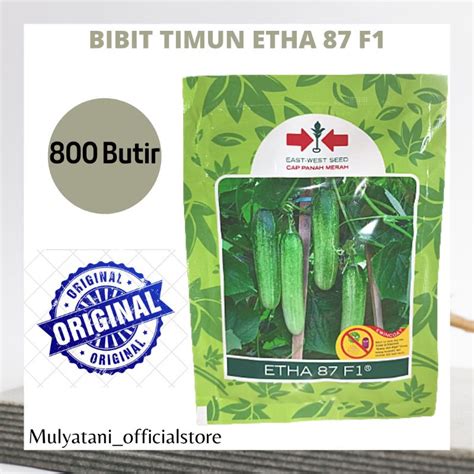 Jual Benih Bibit Timun Lalap Etha 87 F1 800 Butir Biji Original Cap