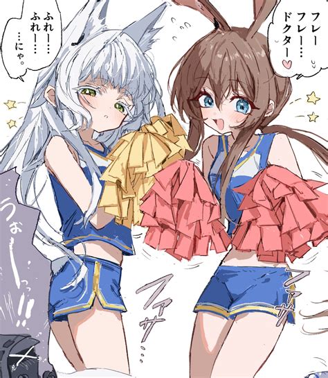 Doctor Amiya And Rosmontis Arknights Drawn By Na Tarapisu153 Danbooru