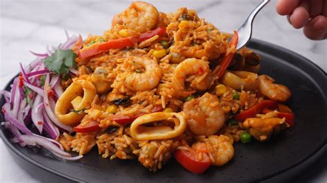 Haz Un ARROZ CON MARISCOS PERUANO Como En Las CEVICHERIAS YouTube